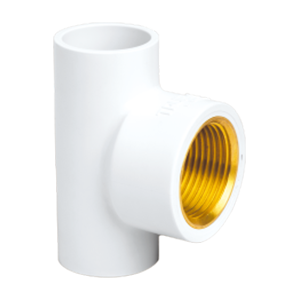 Truflo Pipes Brass Tee - Versatile Plumbing Intersection Fitting